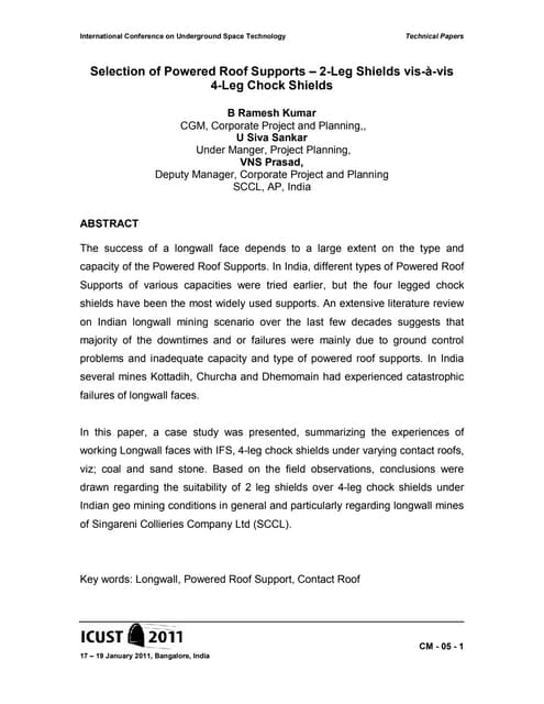 Road Header and Bolter Miner | PPTX