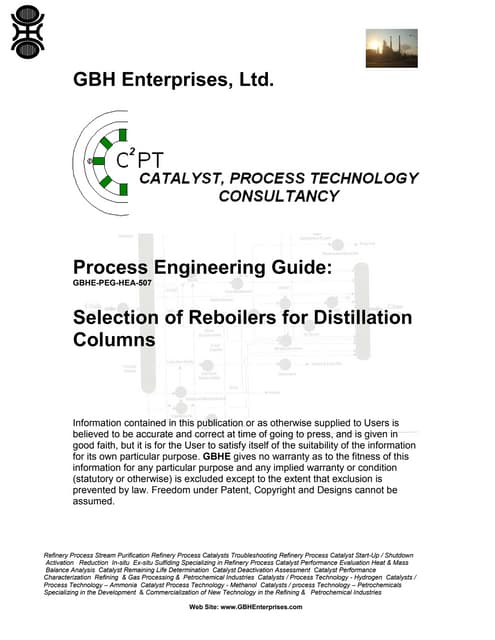Distillation Column Design | PPTX