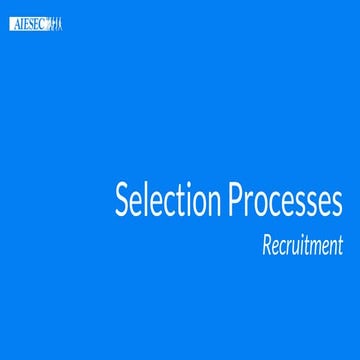 Selection processes | PDF