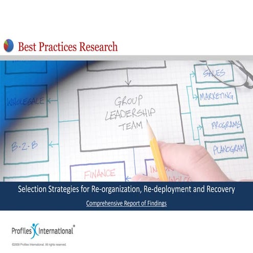 Selection Strategies for Re-organization, Re-deployment, and Recovery ...
