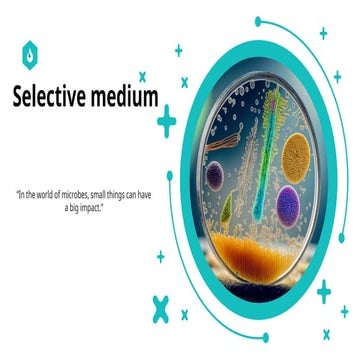 SELECTIVE MEDIUM AS A TOOL TO ISOLATE AND CHARACTERIZE BACTERIA | PPTX