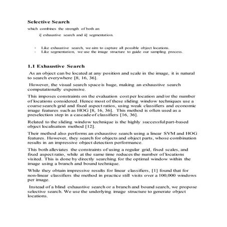 Selective search | DOCX