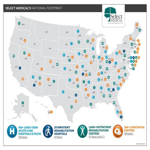Select Medical's National Footprint & Family of Brands | PDF