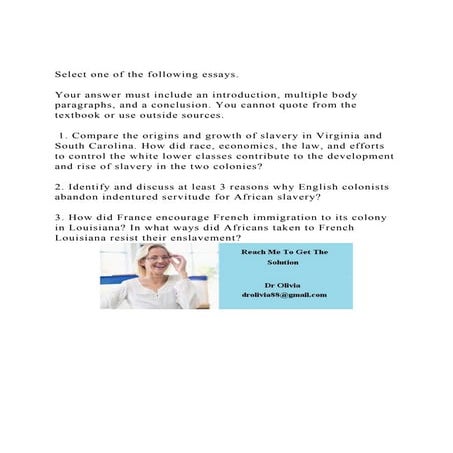 Select one of the following essays.Your answer must include .docx