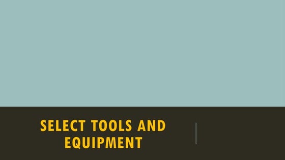 Classification of Tools and Equipment.pptx