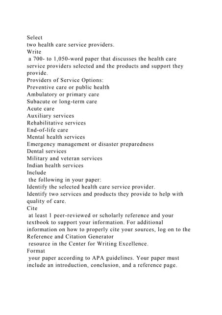 screening and assesmentA Provide discussion related to one .docx