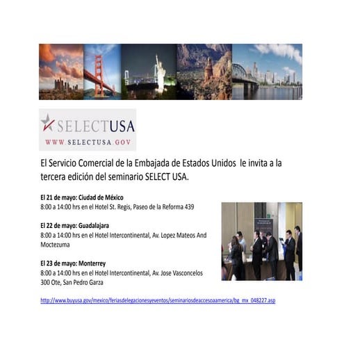 SelectUSA presentations - Mexico 2013 | PDF