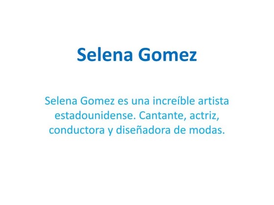 Selena gomez | PPT