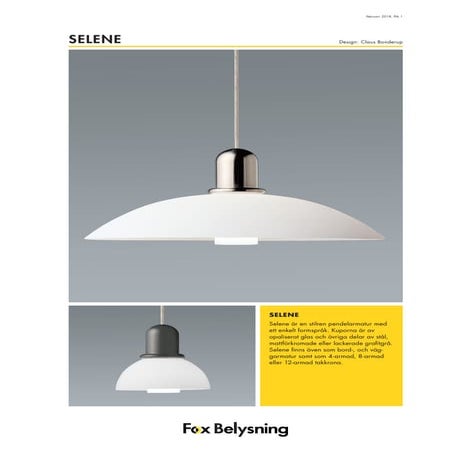 Selene pendel produktblad 2018 | PDF