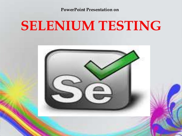 Selenium Testing