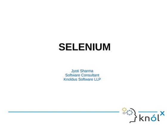 Automation Testing Using Selenium Ppt 3498