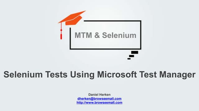 Run Selenium Tests With Microsoft Test Manager Ppt 9181