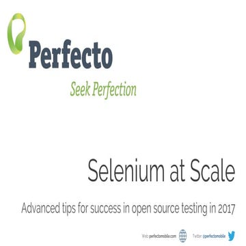 Selenium And Open Source Advanced Testing Ppt