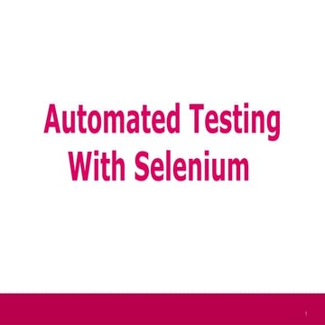 Selenium Java For Beginners By Sujit Pathak Ppt 4511