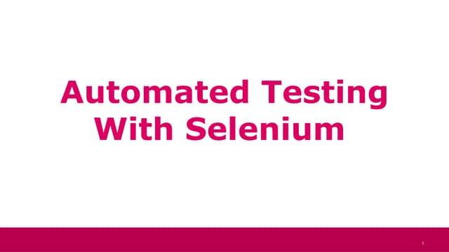 Selenium Java For Beginners By Sujit Pathak Ppt 4511