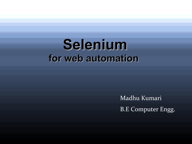 Integrating Selenium Testing Infrastructure Into Scala Project