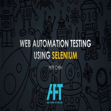Web Automation Testing Using Selenium Ppt 6165