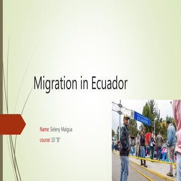 Migration in Ecuador | PPTX