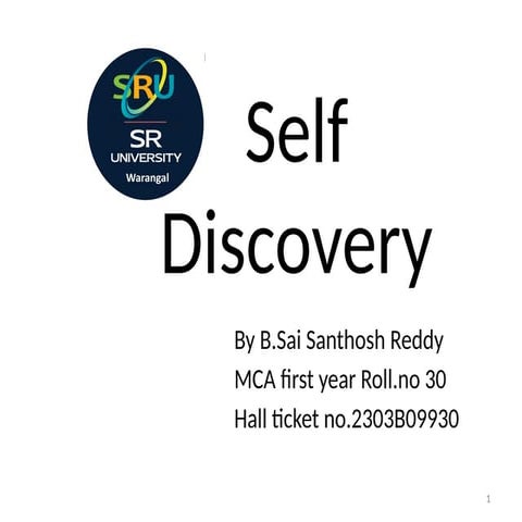 Self Discovery | PPT
