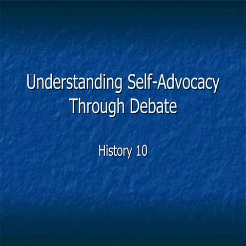 Self Advocacy In The Classroom | PPT