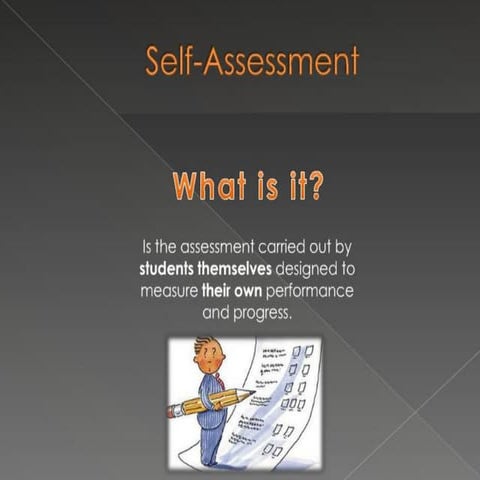 Self Assessment ppt | PPT