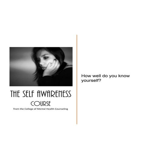 The Self Awareness Course | PDF