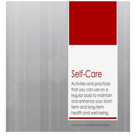 Self-Care | PPT