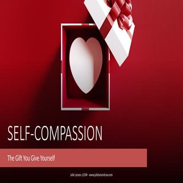 Let's Talk About It: Breast Cancer (Self-Compassion: The Gift you Give Yourself) | PPTX