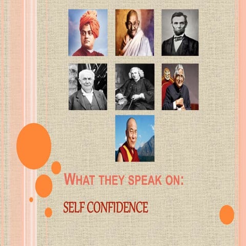 Self confidence | PPT