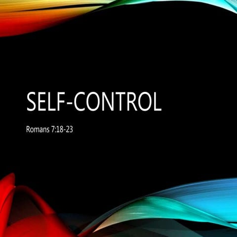 Self control | PPTX