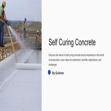 elf-Curing-Concrete ppt new.pptx ppt on selg curing concrete | PPTX