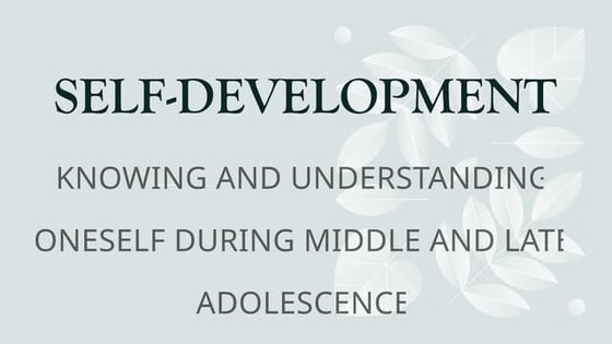 Module 1: Personal Development | PPTX | Educational Assessment | Education