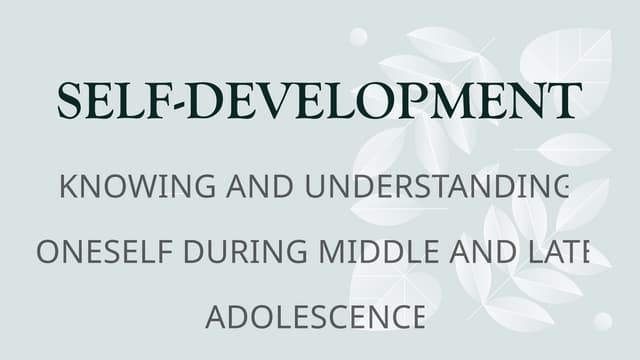 Personal Development-KNOWING ONESELF.pptx