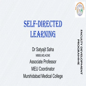 Self-Directed Learning session for BCME for | PPTX