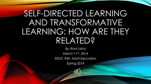Self Directed Learning | PPTX