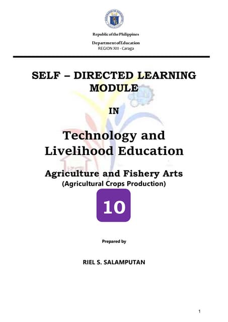 Sag agricultural crops production nc ii | PDF