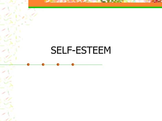 Self esteem | PPT