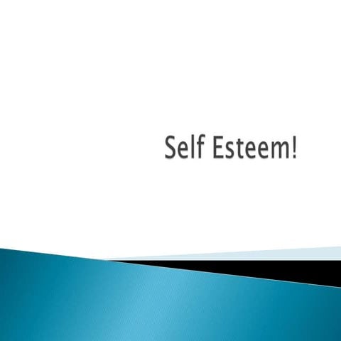 Self esteem | PPTX