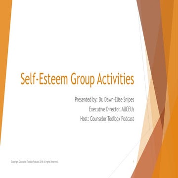 Self Esteem | PPTX | Mental Health | Diseases and Conditions