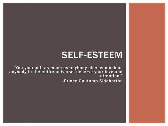 Self esteem presentation | PPTX