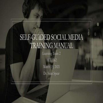 Social Media Training Guide | PPTX