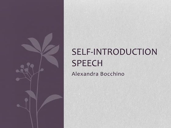 Assignment 1 - Creative Self-Intro | PPT