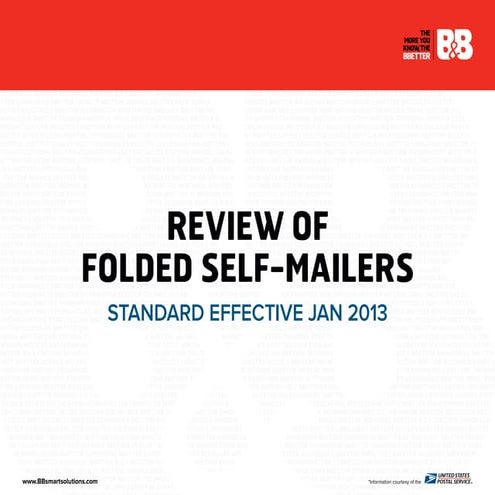 The Ultimate Guide to Folded Self-Mailers | PDF