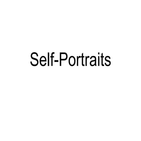 Self Portraits | PPT