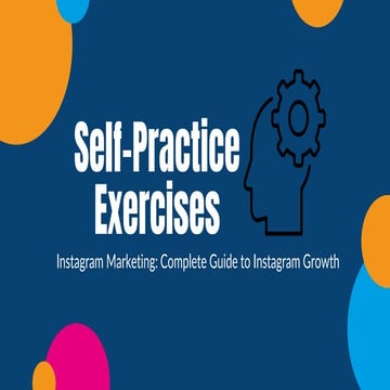 Self Practice Exercise: Instagram Marketing | PPT