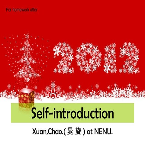 Self presentation | PPT