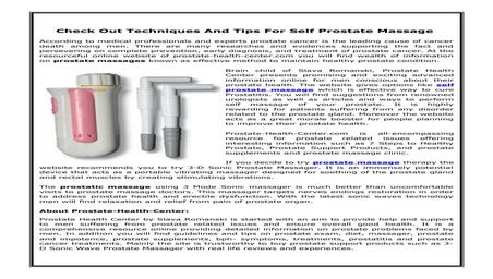 Sonic Prostate Massager