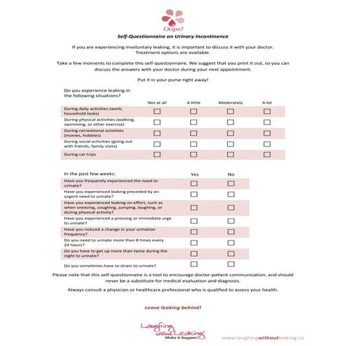 Self questionnaire | PDF