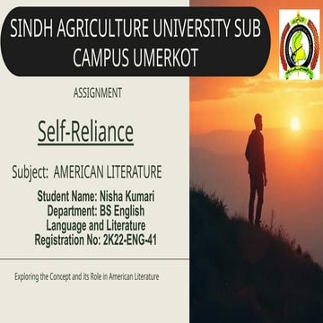_Self-Reliance_ PPT BY NISHA KUMARI.pptx