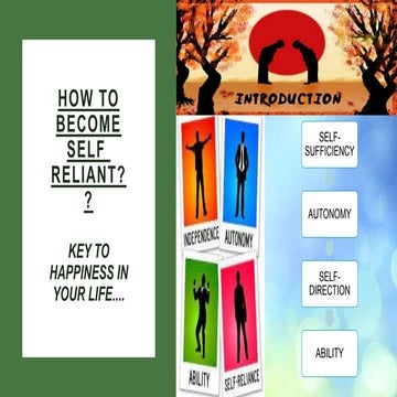 Self reliant ppt | PPTX